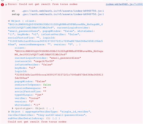 only some emails could not get result from torus nodes pnp web sdks