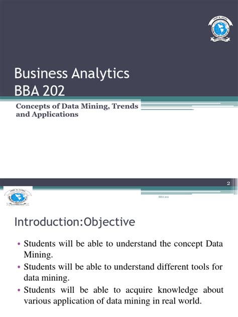 Unit 2 3 Pdf Data Mining Analytics