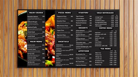 Canva Tv Menu Tips To Design Stunning Digital Menus