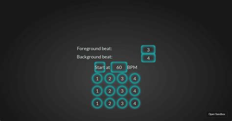 Polyrhythm Demonstration Codesandbox