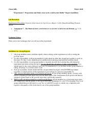 Buffer Report Guidelines Pdf Chem 14BL Winter 2020 Experiment 7 Preparation And Study Of An