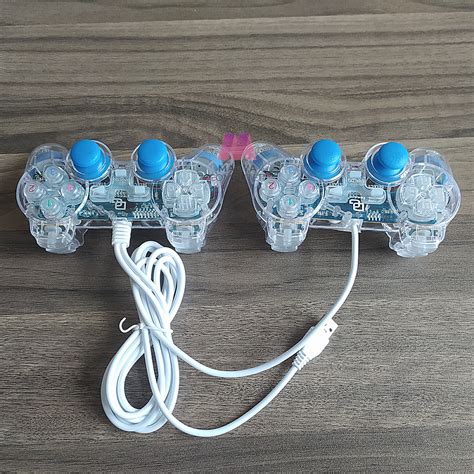 AKSESORIS Joypad Gamepad Joystick Joypad Gamepad Double Transparant USB MADYA