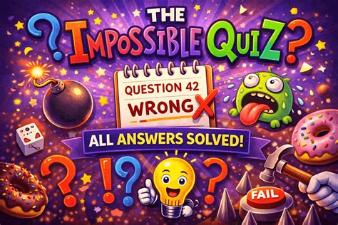 The Impossible Quiz Can You Beat The Hardest Quiz Ever