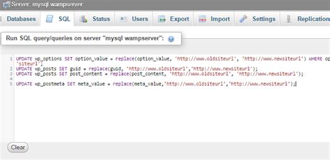 Update Database In Phpmyadmin
