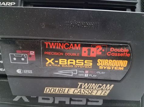 Sharp X Bass Wq T352 Bk Double Cassette Boombox Free Download Borrow And Streaming