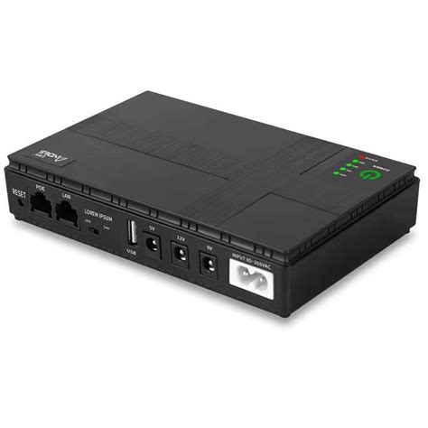 Mini Dc Ups 10400mah Stay Connected With Mini Ups For Cctv Camera Black Shop Today Get It
