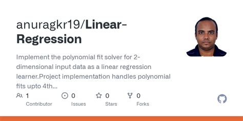 Github Anuragkr19linear Regression Implement The Polynomial Fit