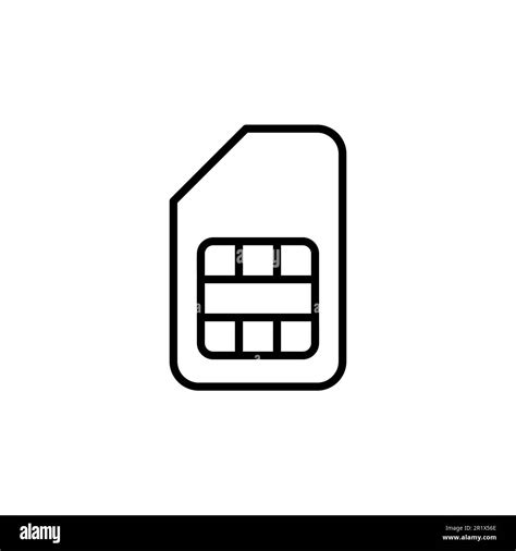 Sim Card Icon Vector Dual Sim Card Icon Vector Stock Vector Image