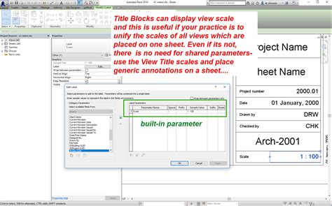 Titleblocks And Shared Parameter Availability Outside Of A Label