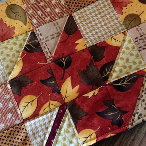 Quilted Pumpkin Table Topper Halloween Mug Rug Fall Candle Etsy