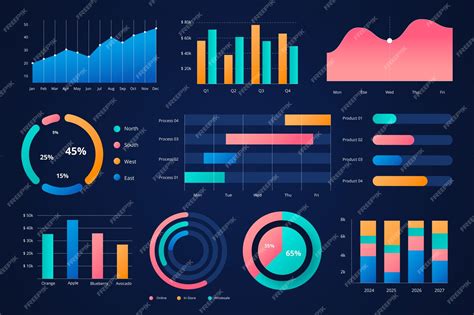 Premium Vector Gradient Data Visualization Design