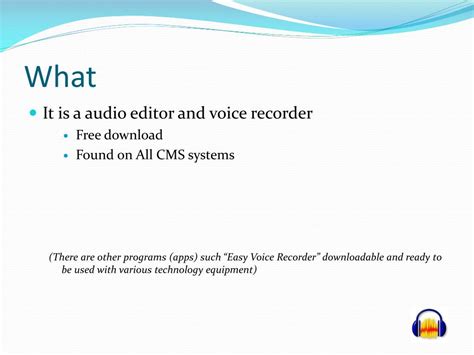 PPT Audacity PowerPoint Presentation Free Download ID 1578513