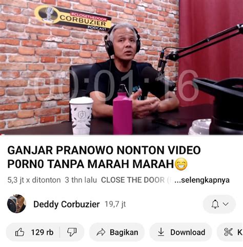 [SALAH] “GANJAR: SAYA DARI KECIL HOBI NONTON VIDEO PORNO, SALAHNYA DI MANA” – TurnBackHoax.ID