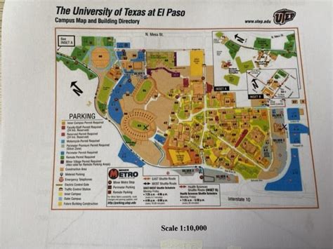 Solved 10 15 Use The Utep Campus Map Below To Measure The True