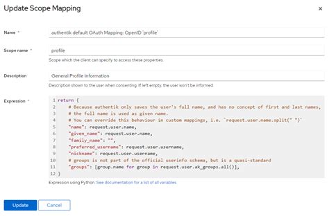 how to create `email` and `profile` scope previously built in