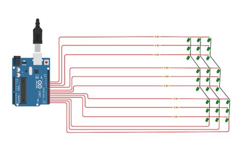 Circuit Design Led Cube 3 3 3 Tinkercad