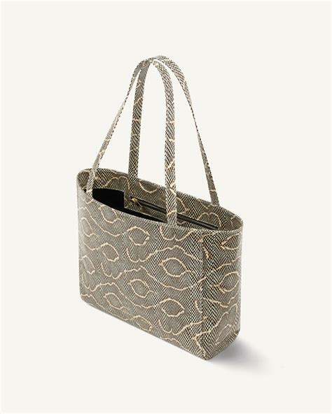 Classic Shopper Bag “beige Python” Chylak