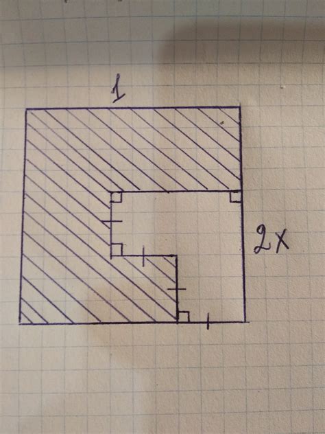 на рисунке изображён квадрат со стороной равной 1 Составьте выражение для определения площади