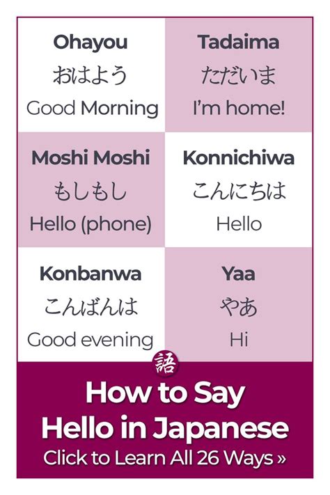 How to Say Hello In Japanese | Essential Japanese Phrases