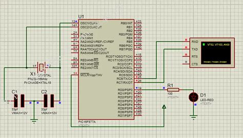 Pic16f877a Usart Uart Communication Using Microcontroller
