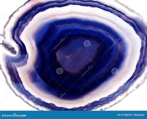 Agate With Chalcedony Geological Crystal Stock Image Image Of