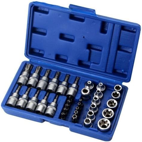 Winholder 34 Pieces 3 8 Inch Drive Torx Bit Set Socket E Torx Socket Set E Socket Set E4 20 S2