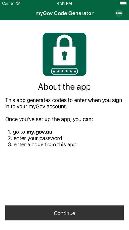 MyGov Code Generator By Services Australia