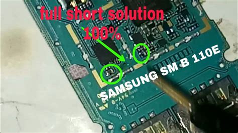 Samsung Sm B 110ed Full Short Solution 100 Youtube