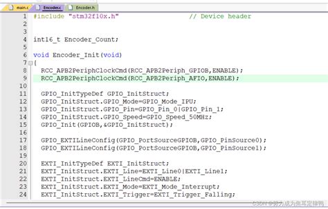 Stm32外部中断控制旋转编码器并计次 阿里云开发者社区