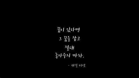 [힘나는 인생 명언] 꿈이 있다면 절대 그 꿈을 잡고 절대 놓아주지 마라 Youtube