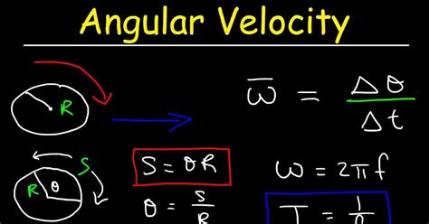 Physics Angular Velocity Formula Formula Quest Mania