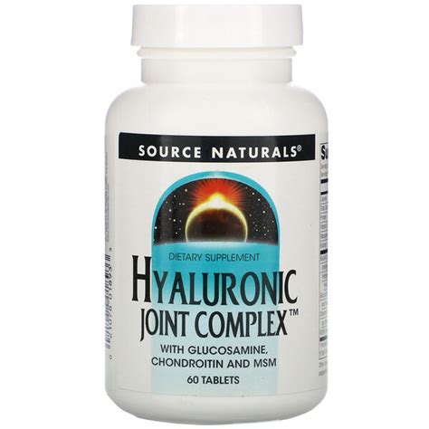 Source Naturals Hyaluronic Joint Complex 60 Tablets Iherb
