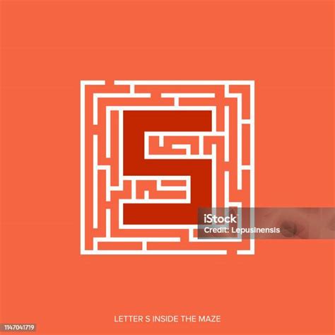 문자 모양 미로 미 궁 입구에 한 방법으로 하 고 종료 하는 한 가지 방법으로 미로 평면 디자인 벡터 일러스트 레이 션입니다 개념에 대한 스톡 벡터 아트 및 기타 이미지