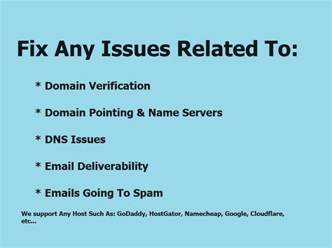 your domain dns records fixed or setup including dmarc dkim spf mx