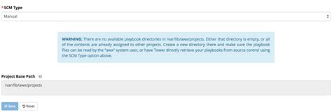 10 Setting Up A Project — Ansible Tower Quick Setup Guide