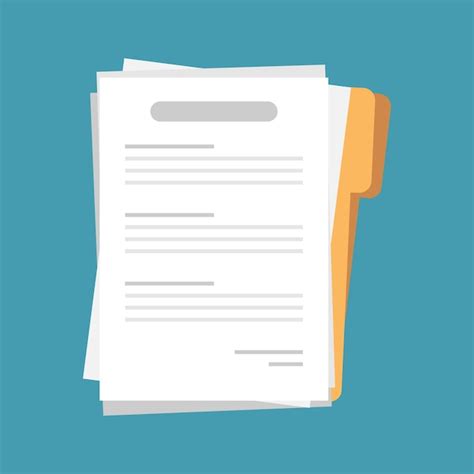 문서 아이콘 일러스트 무료 벡터