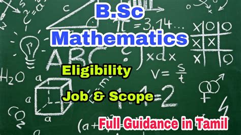 Bsc Mathematics Course Details In Tamil Job And Scope Youtube