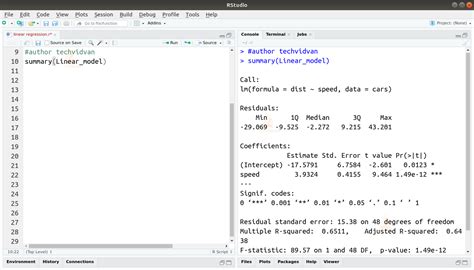 How To Creat R Output For Simple Linear Regression Equation Gaidashboard