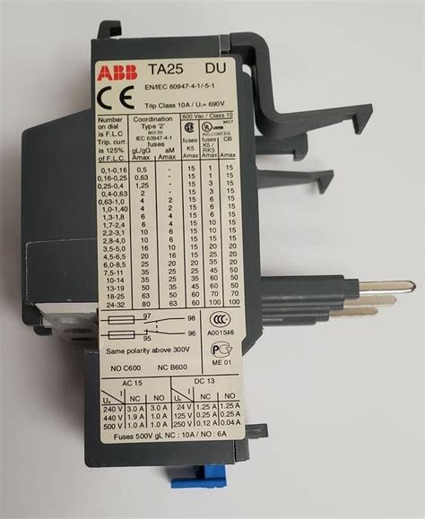 Abb Thermal Overload Relay Swt Spares In Motion