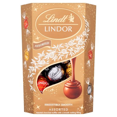 Lindt Lindor Assorted Chocolate Cornet Truffles 200g British Chemist