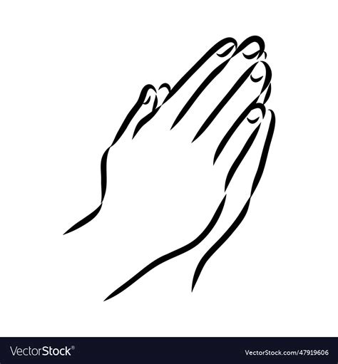 Folded Hands Clipart
