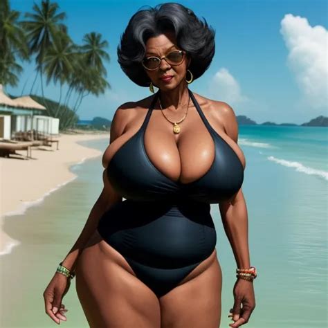 Free Photo Ai Huge Gilf Huge Serious Dominant Old Ebony