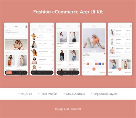 Premium Psd Ecommerce App Ui Kit