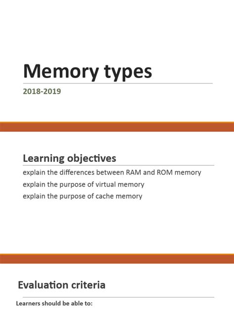 Memory Types Pdf