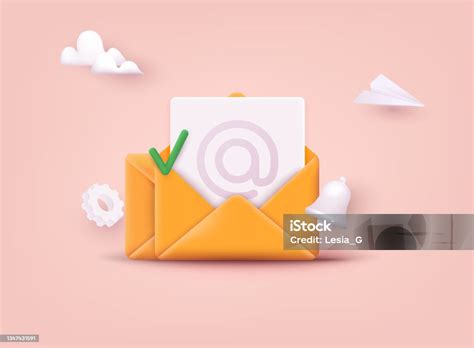 뉴스레터구독 온라인 마케팅 및 비즈니스를 위한 벡터 일러스트레이션입니다 전화로 편지가 있는 봉투를 엽니다 메일링 리스트에 가입하세요 3d 웹 벡터 일러스트레이션 전자메일에