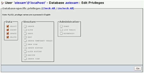 administering mysql databases using phpmyadmin creating databases and