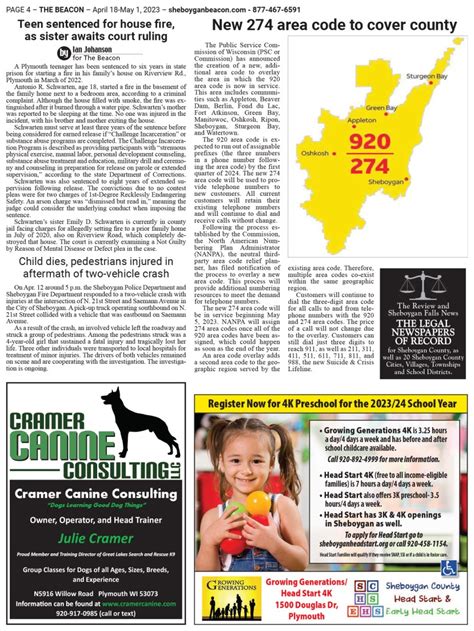 New 274 Area Code To Cover County The Beacon