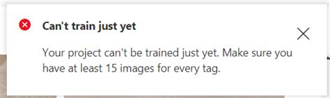 Issue Can T Train Object Detection Custom Vision Model If Images Are Less Than For Each Tag