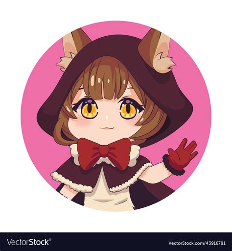 Girl Chibi Anime Royalty Free Vector Image VectorStock