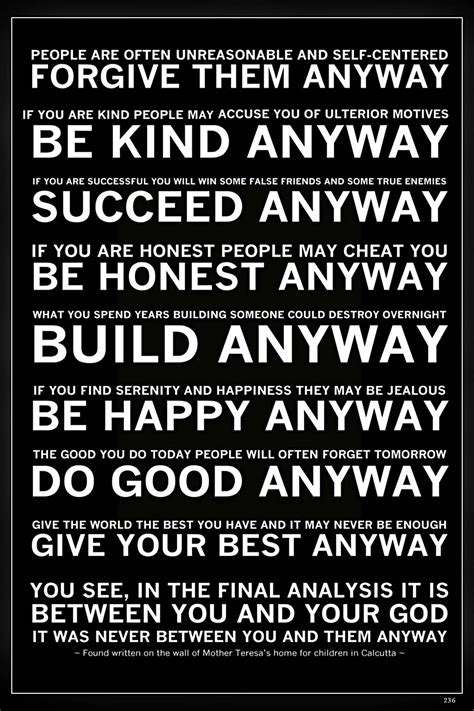 Mother Teresa Forgiveness Quotes